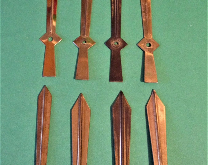 4 Pairs of Antique Solid Brass Sword Design Clock Hands for Your Clock ...