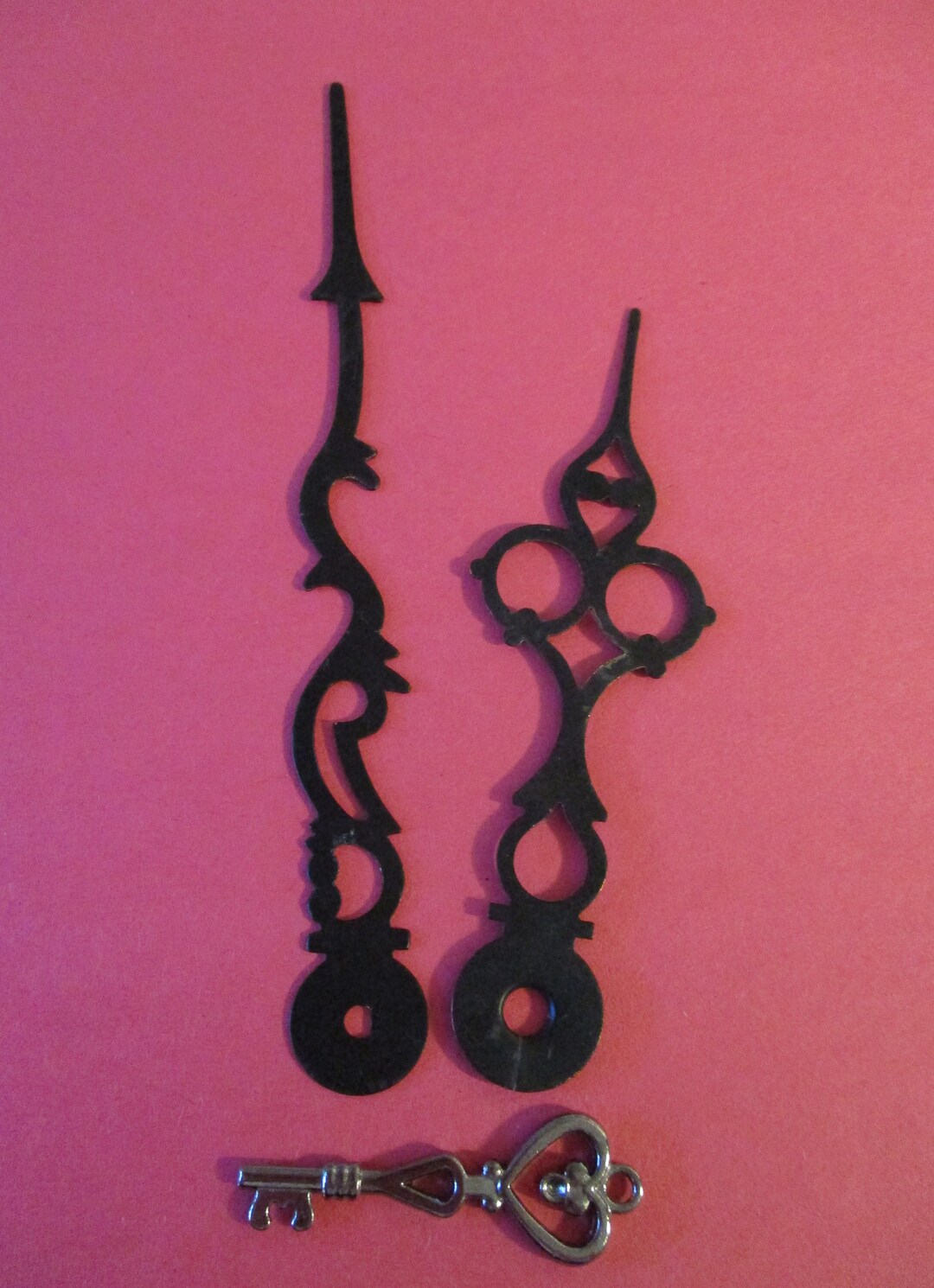 1 Pair of Black Painted Copper Serpentine Style Clock Hands Stk# 142 - Etsy