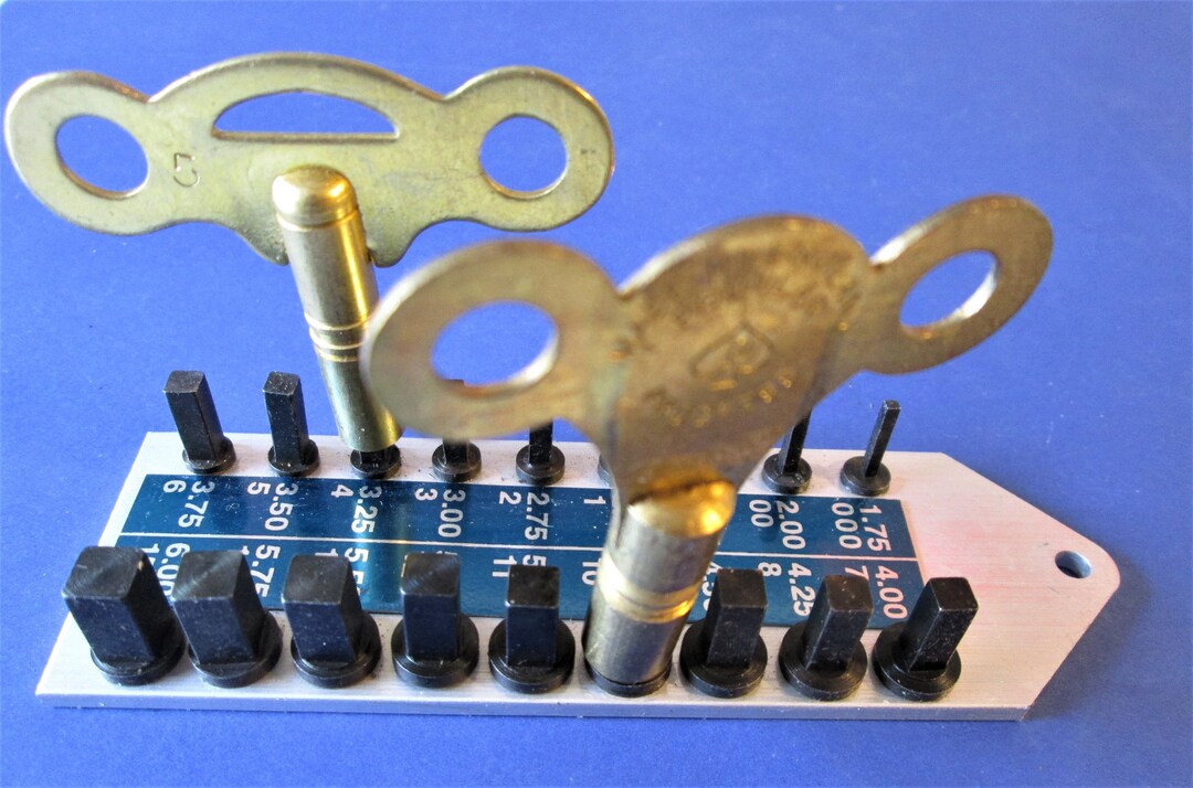 Clock Key Sizer Gauge - Swiss Sizes - A Handy Tool for Your Clock ...