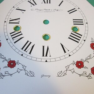 12" X 8 1/2" New Reproduction German Made Hermle Steeple Clock Dial for ...