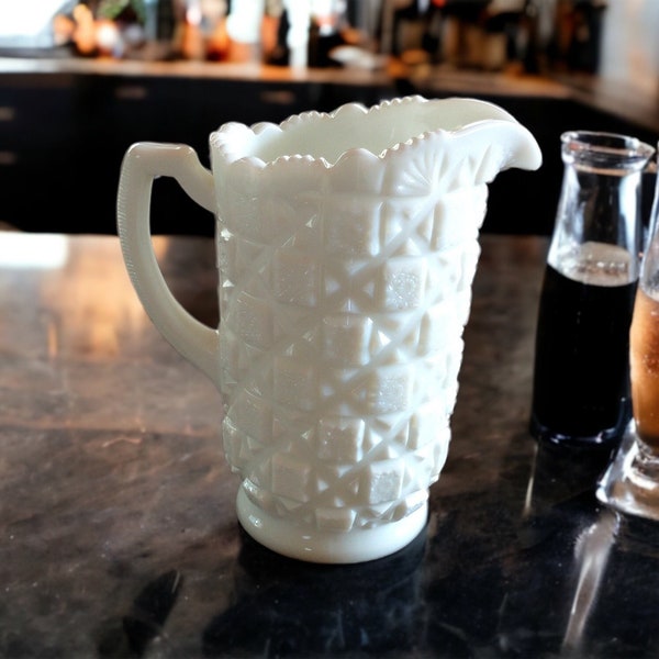 Milk Glass Pitcher' - Etsy