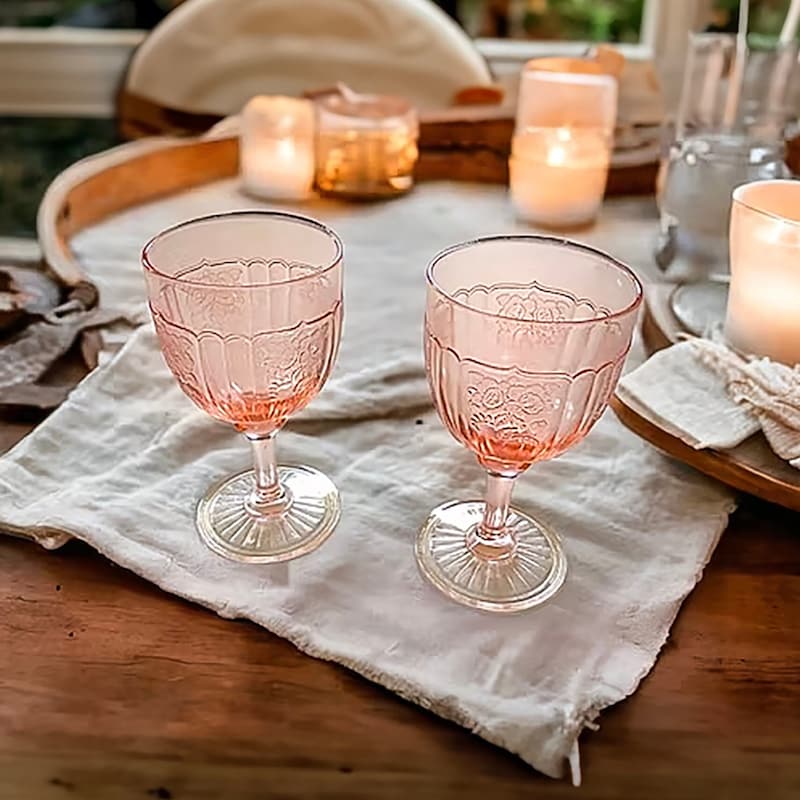 Pink Goblets - Etsy