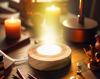 lighted mirror display base