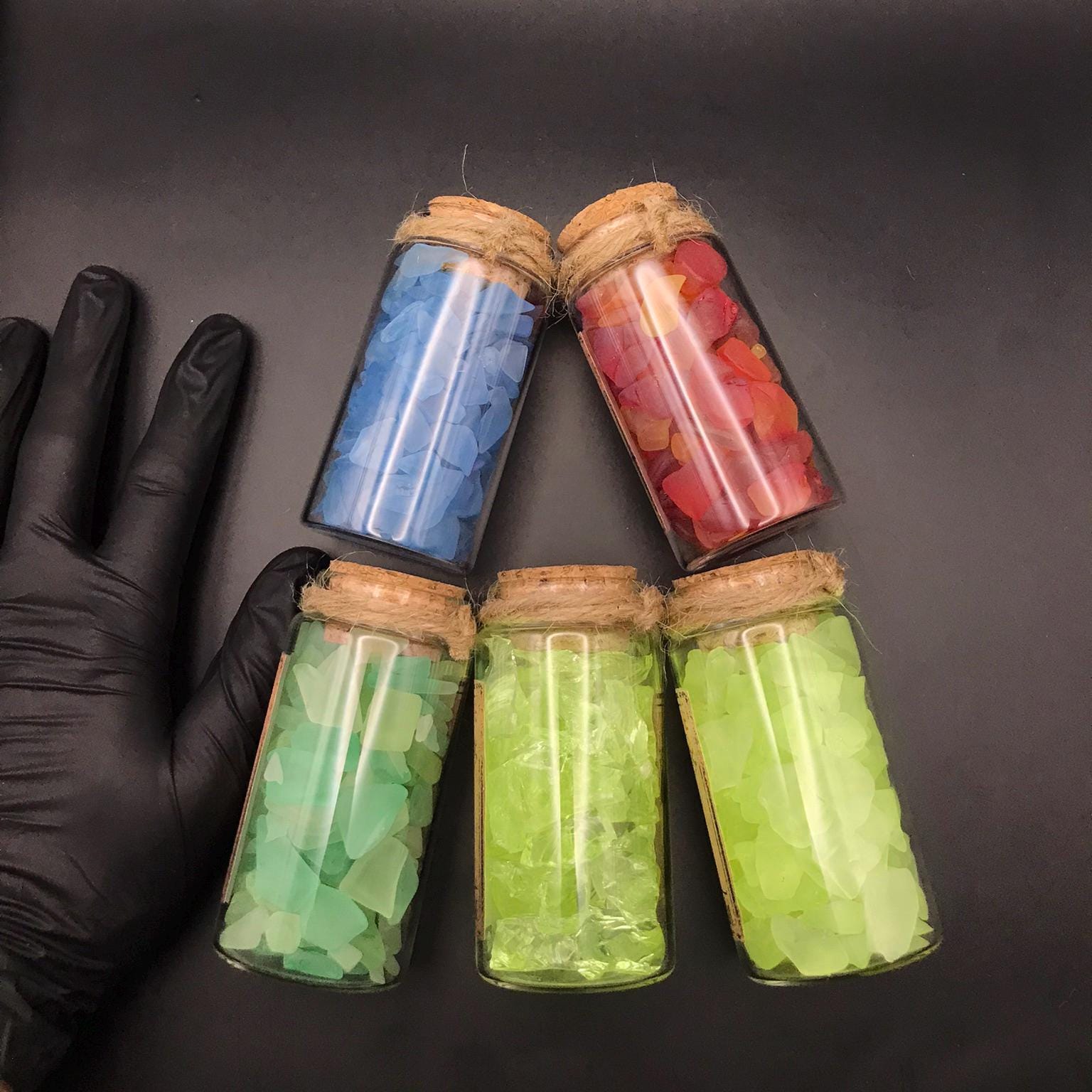 Mega-sized Vial of Crushed Uranium Sea Glass, UV 395/365nm Reactive ...