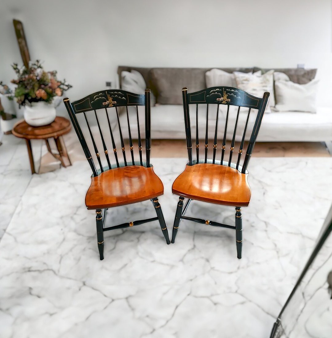 Rare Hitchock Statue of Liberty Chairs Limited Edition, Lacquered ...