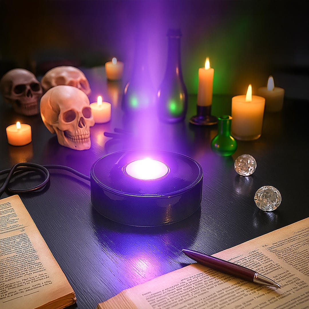 UV LED Blacklight Light Base 395nm USB Wooden Stand for Uranium Glass ...