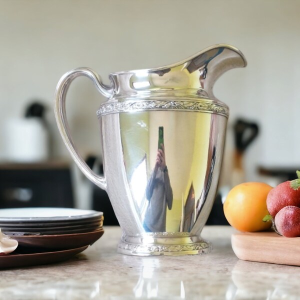 "silver Plate Water Pitcher" - Etsy