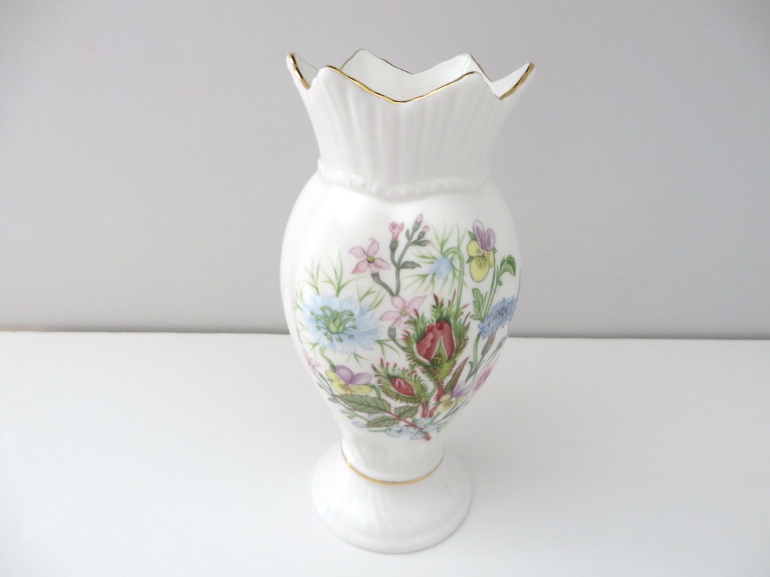 Vintage Aynsley Windsor Style Wild Tudor Vase Home Decor - Etsy