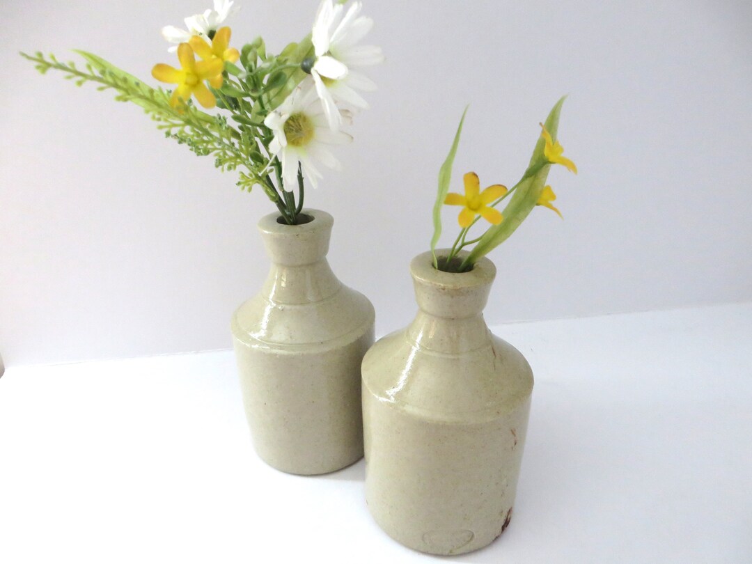 Pair of Antique George Skey Ink Bottles Stoneware Ink Pots - Etsy