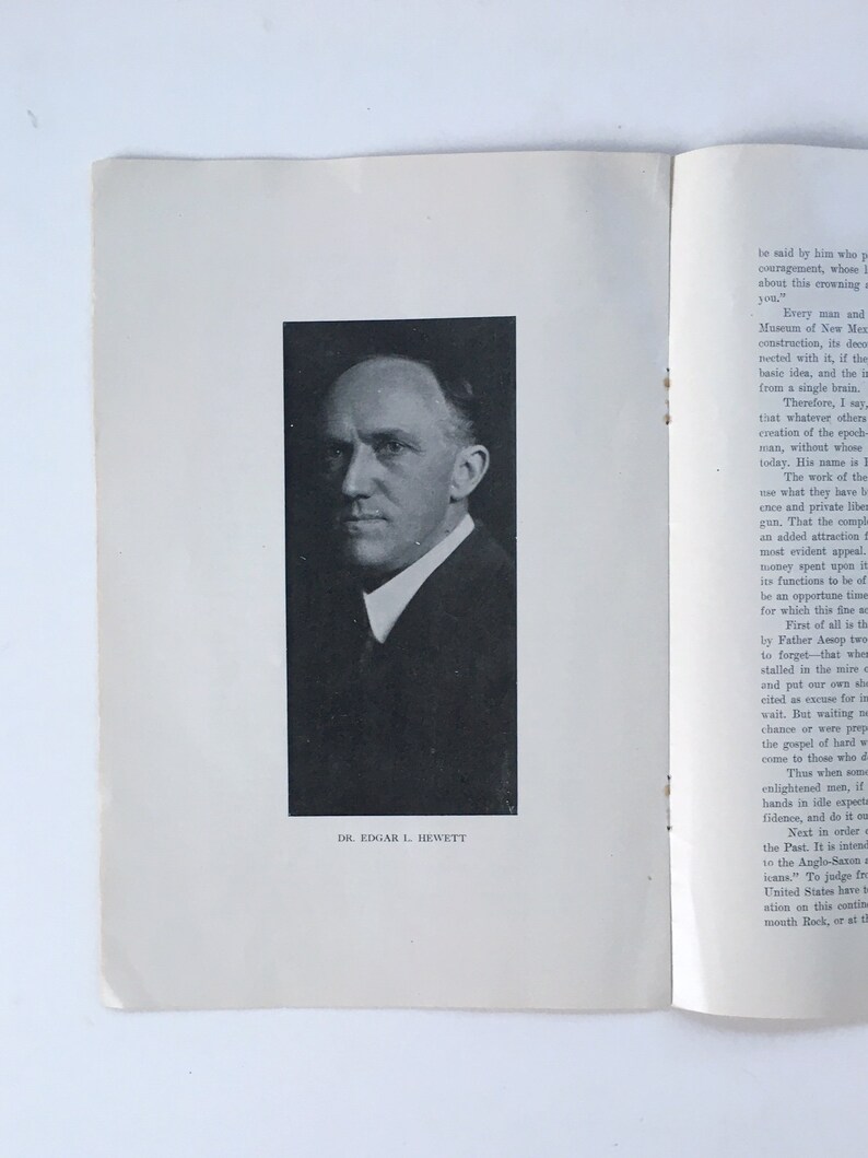 1917 Frank Springer Address: Santa Fe Museum Dedication - Etsy