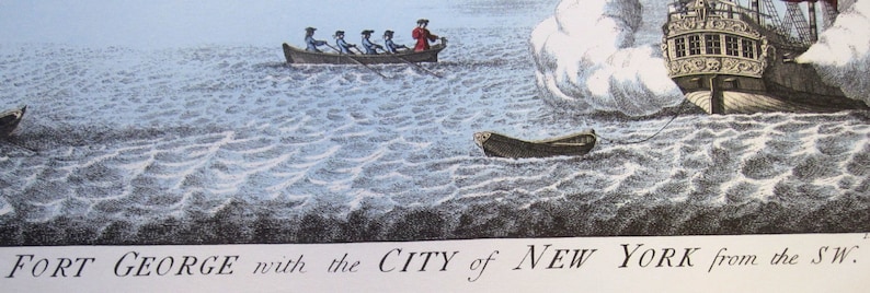 New York City in 1736 Historic Print | Etsy