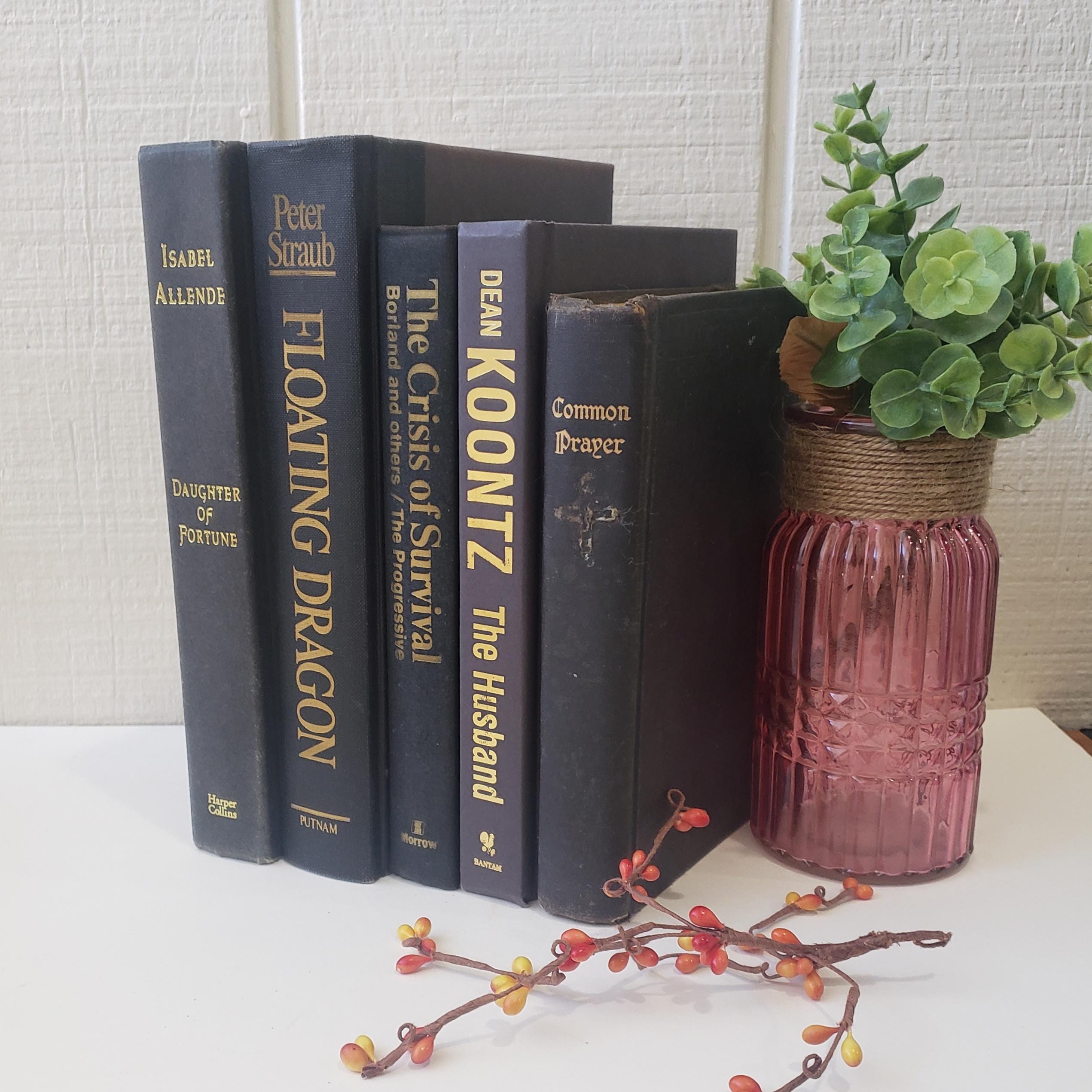 Black and Gold Vintage Book Collection: Instant Library Decor - Etsy