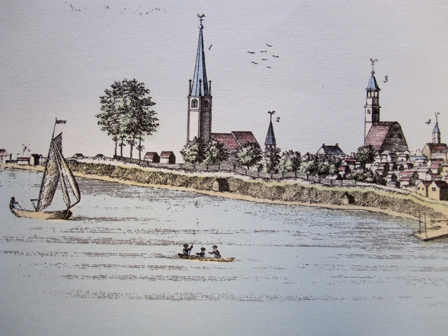 New York City in 1736 Historic Print | Etsy