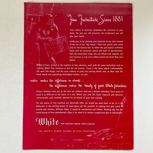 Whiteleigh Furniture Catalogue: 1962 From NC Furniture Company ...