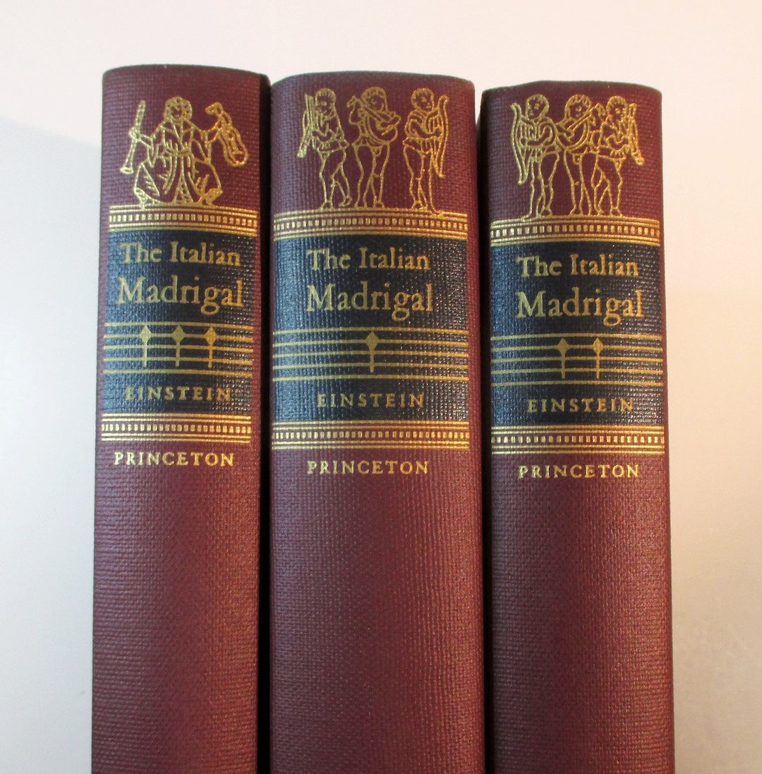 The Italian Madrigal by Einstein: Vintage Music Books, 3-volume Set - Etsy