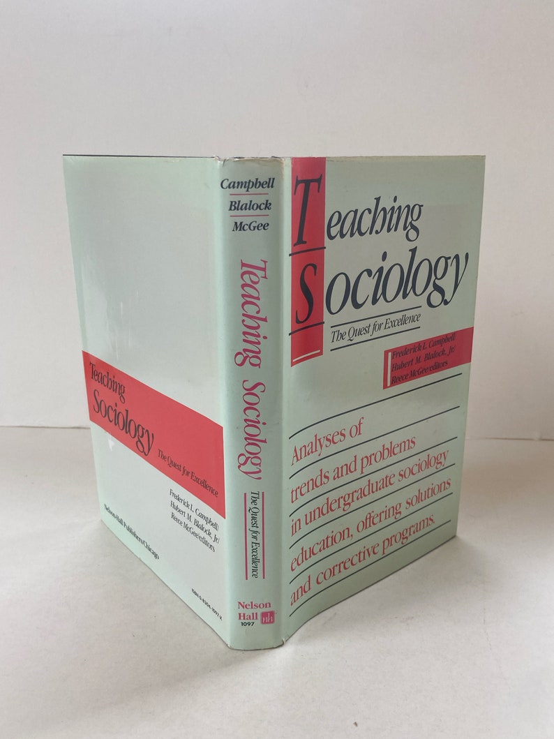Teaching Sociology: the Quest for Excellence - 1985 1st Edition - Etsy