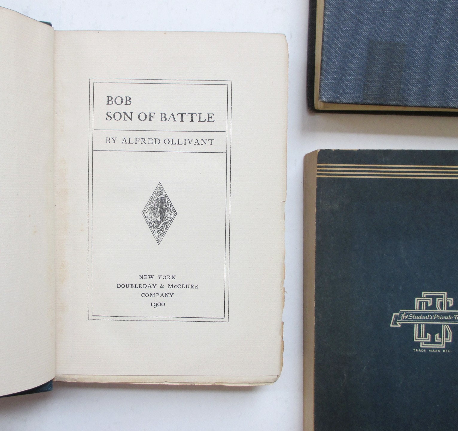 Deep Blue Grey Set of Books. Decorator's Lot of Vintage - Etsy UK