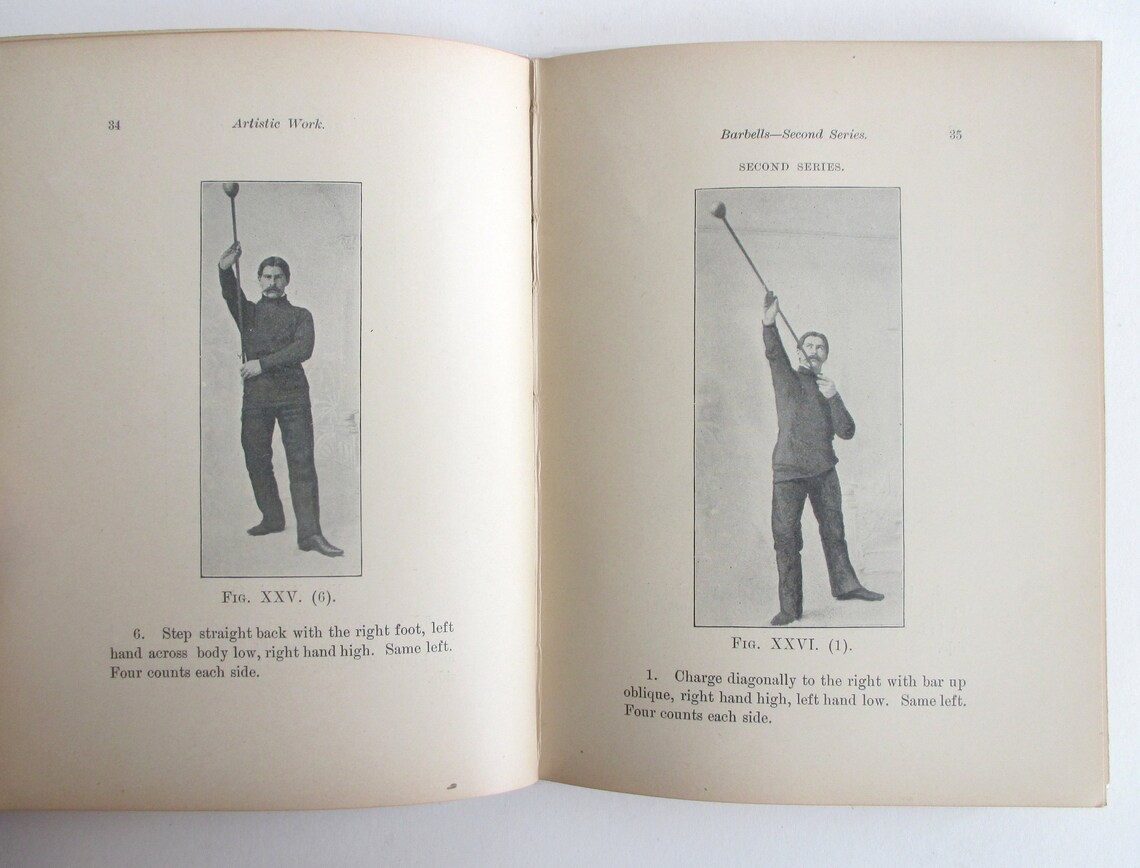 Antique Book on Gymnastic Exercises. Old Sports Book Related | Etsy