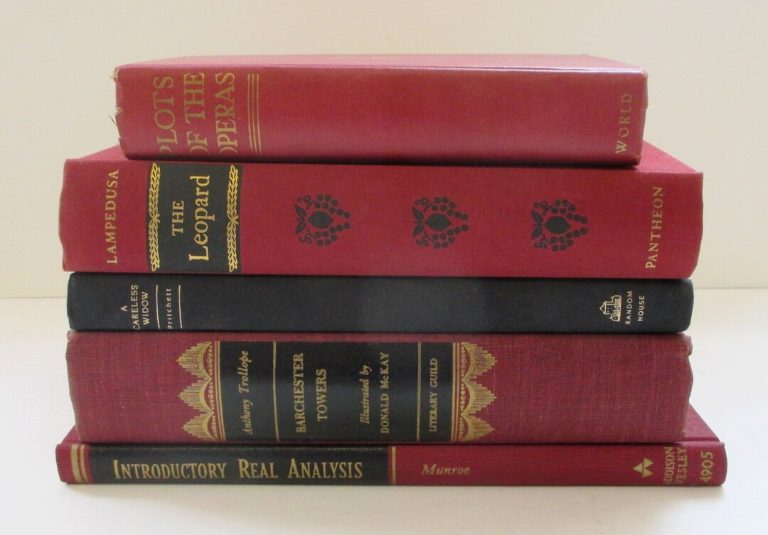 Instant Red and Black Library. Antique / Vintage Books for the ...