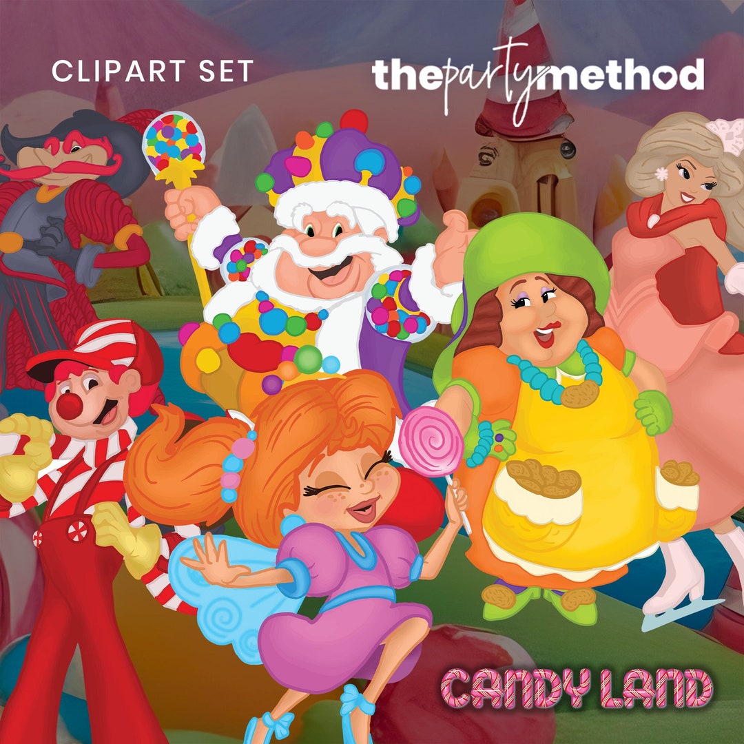 Candyland Clipart PNG Set High Res - Etsy Canada