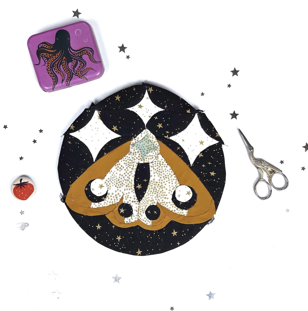 Night Moth Quilt Block Pattern – PDF Sewing Pattern, English Paper ...