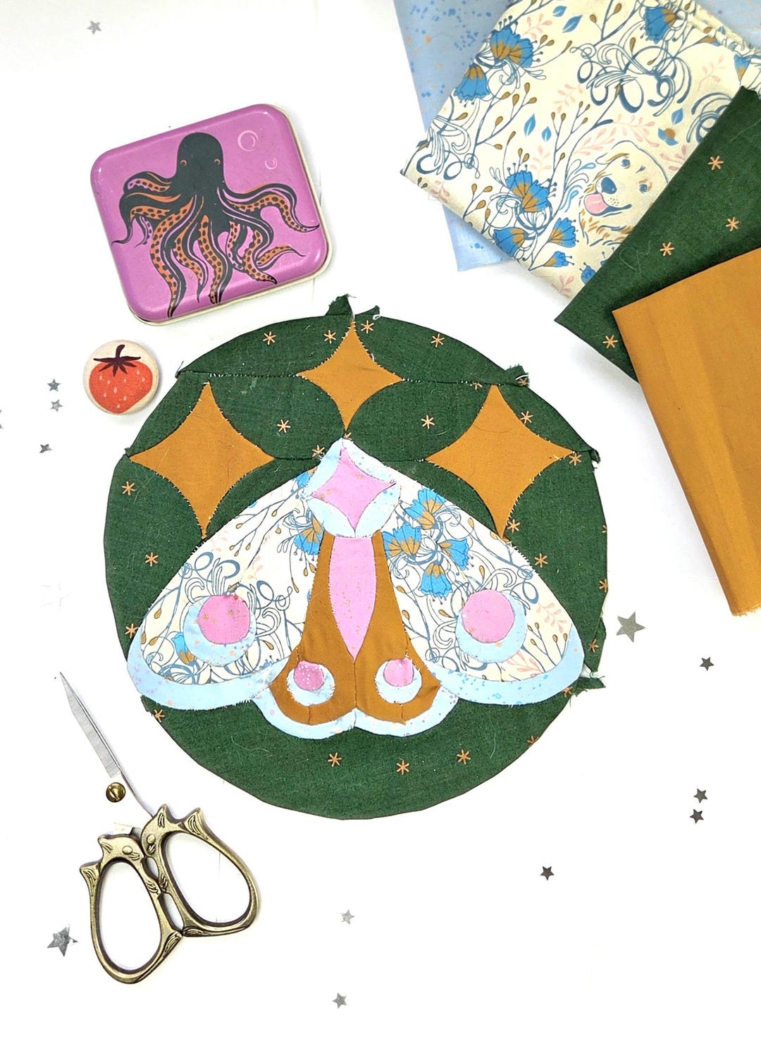 Night Moth Quilt Block Pattern – English Paper Piecing (PDF) - Etsy