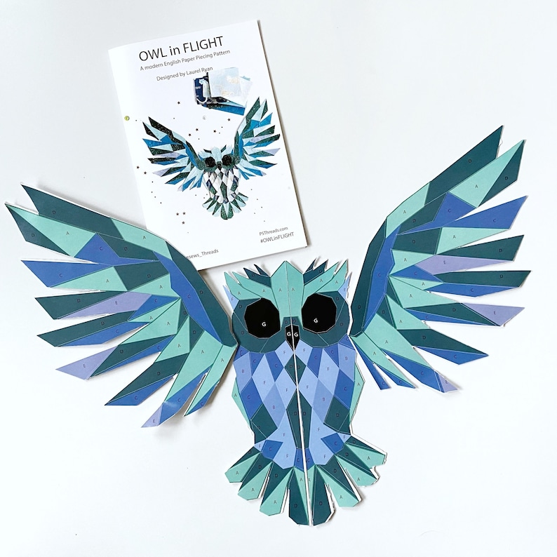 Owl in Flight English Paper Piecing PDF Pattern - Etsy UK