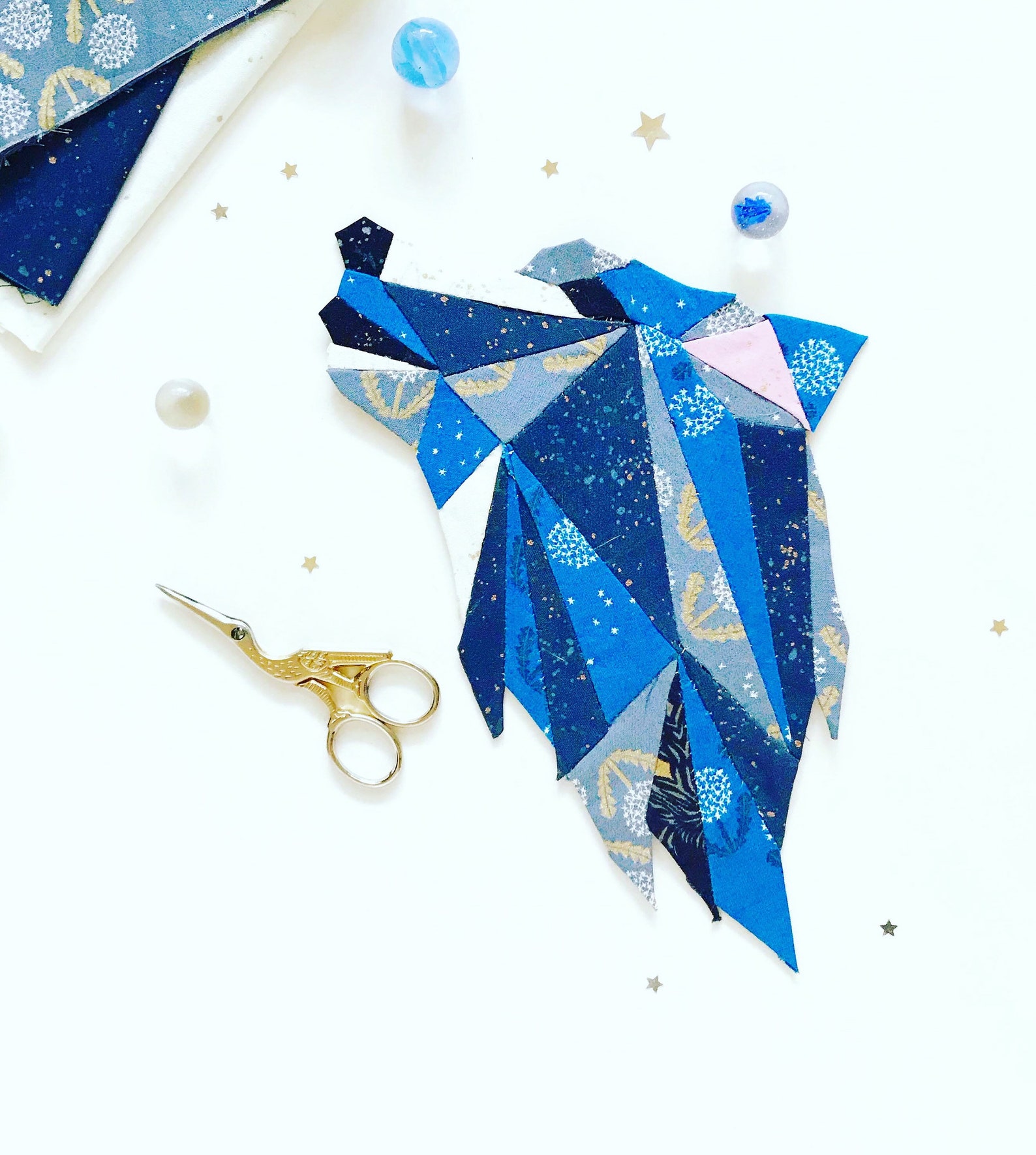 Howling Wolf English Paper Piecing Pattern PDF - Etsy