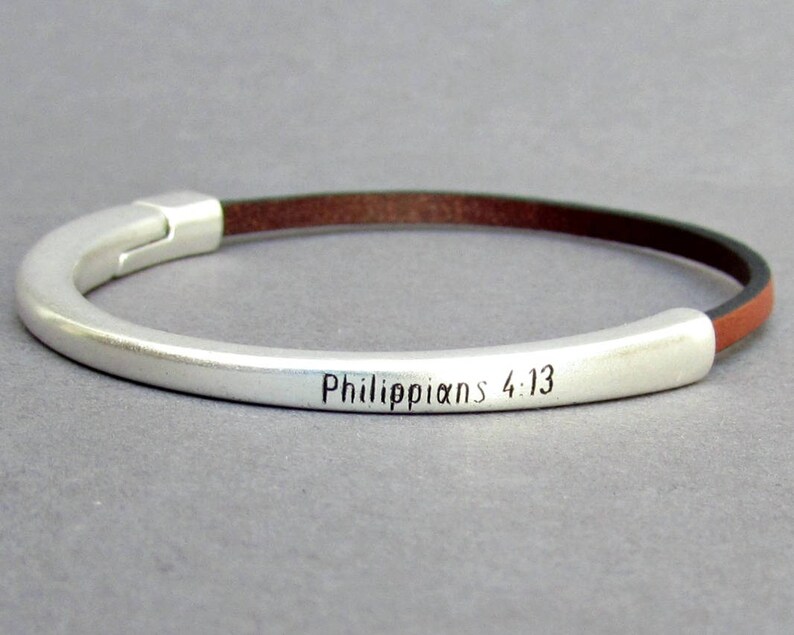 Personalized Mens Leather Bracelet Dainty Bracelet - Etsy