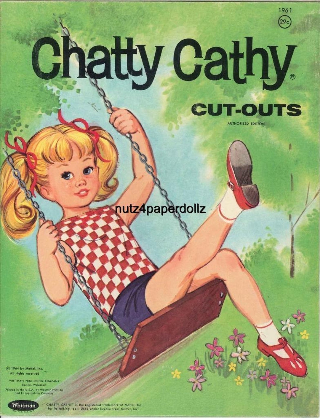 Vintage 1964 Chatty Cathy Paper Dolls Uncut Laser HD Reproduction From ...