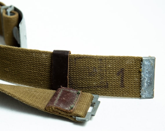 New WW2 Soviet vintage Soldier canvas field belt USSR… - Gem