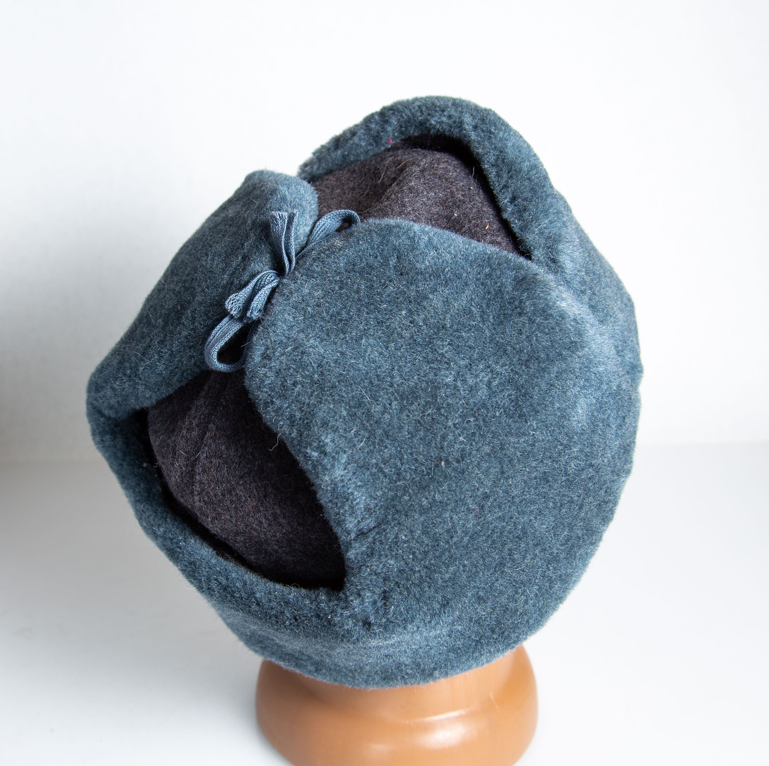 Gift for Him Soviet Military Bear Skin Hat Size 58 Ushanka L M S 1980s ...