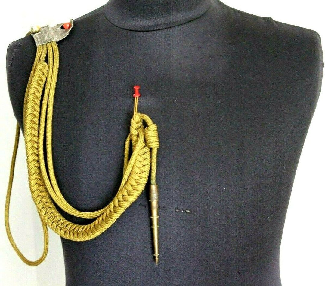 Vintage Soviet Officer Aiguillette Original Gold Metallic Kantele ...