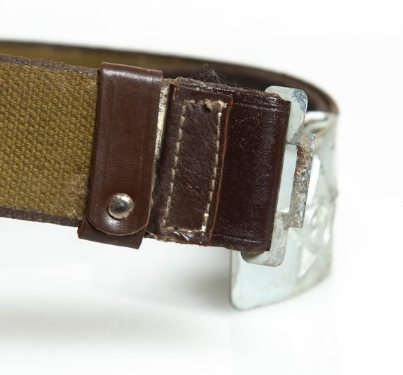 soviet uniform belt Soviet military VTG coated tarpau… - Gem