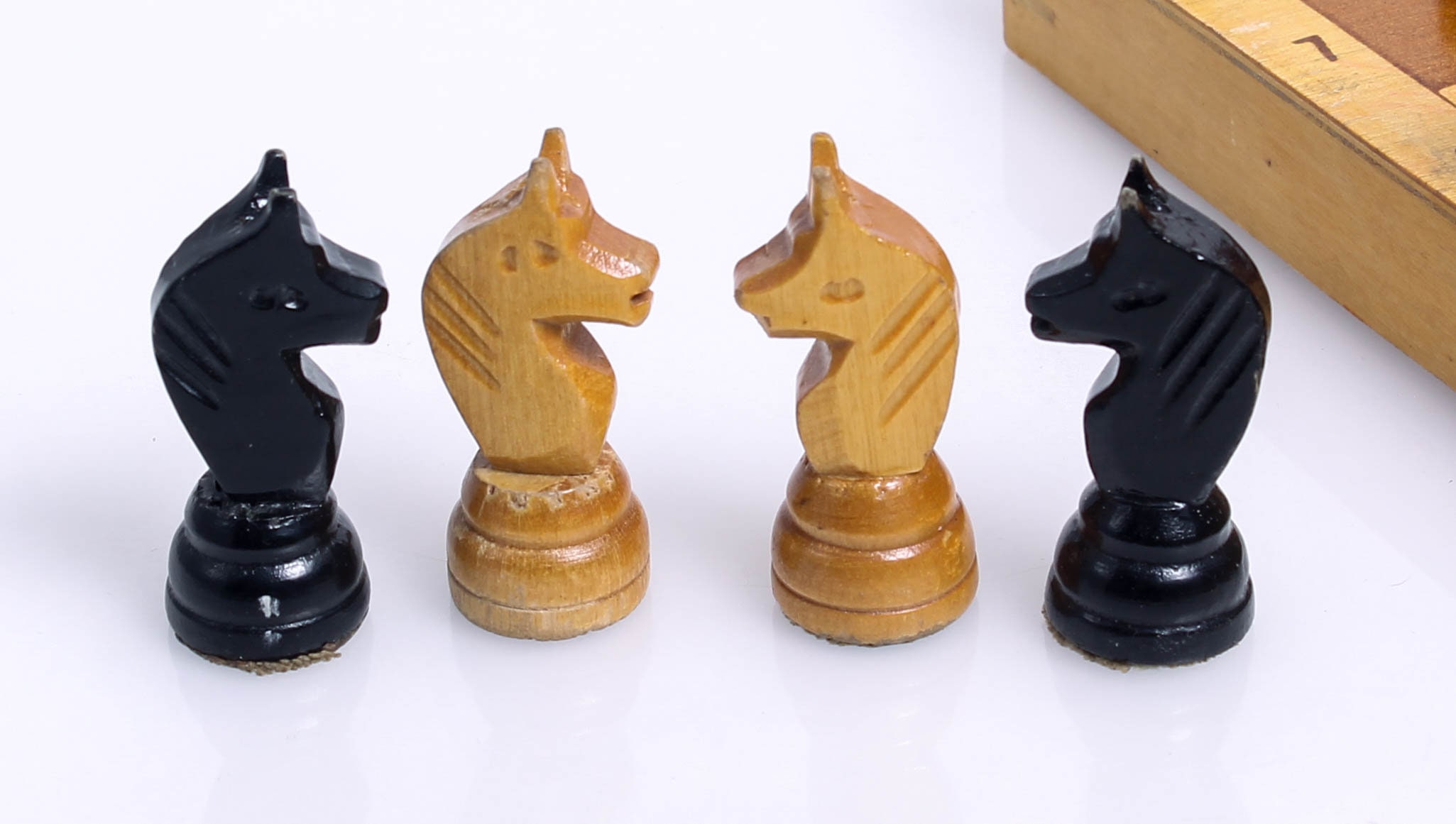 Soviet Chess Set 1960s 30 Cm Vintage USSR Wooden Soviet CHESS SET Board ...