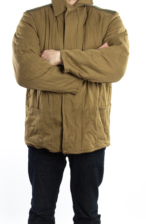 quilted Jacket Military surplus Soviet MILITARY Winte… - Gem