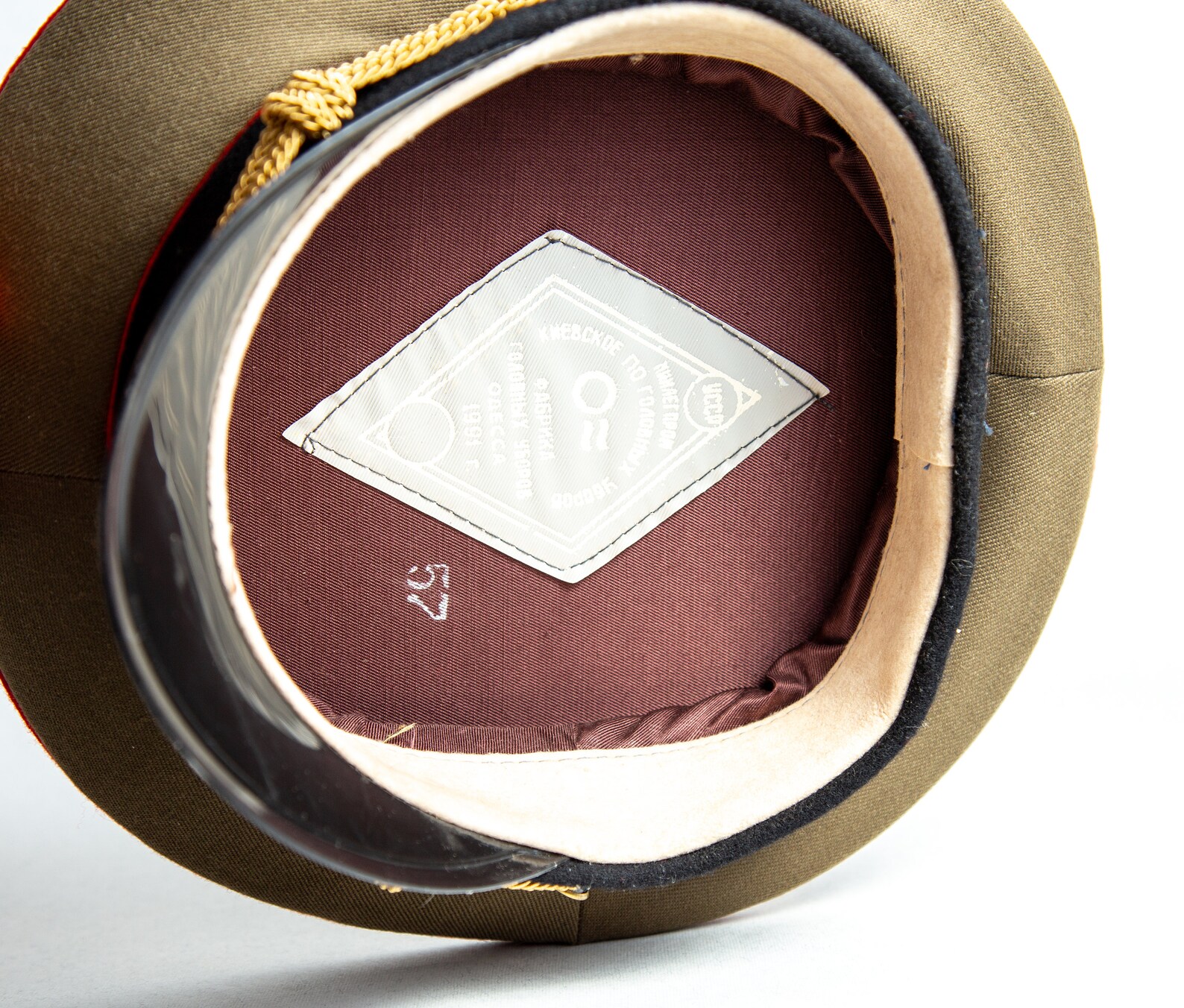 Soviet Surplus Visor Hat USSR Army NEW Cap Officer Field Forage Size ...