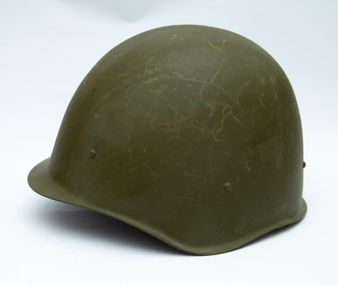 WW2 SSH-40 1953 Size 1 Vintage Soviet Hard Hat Steel Helmet USSR ...