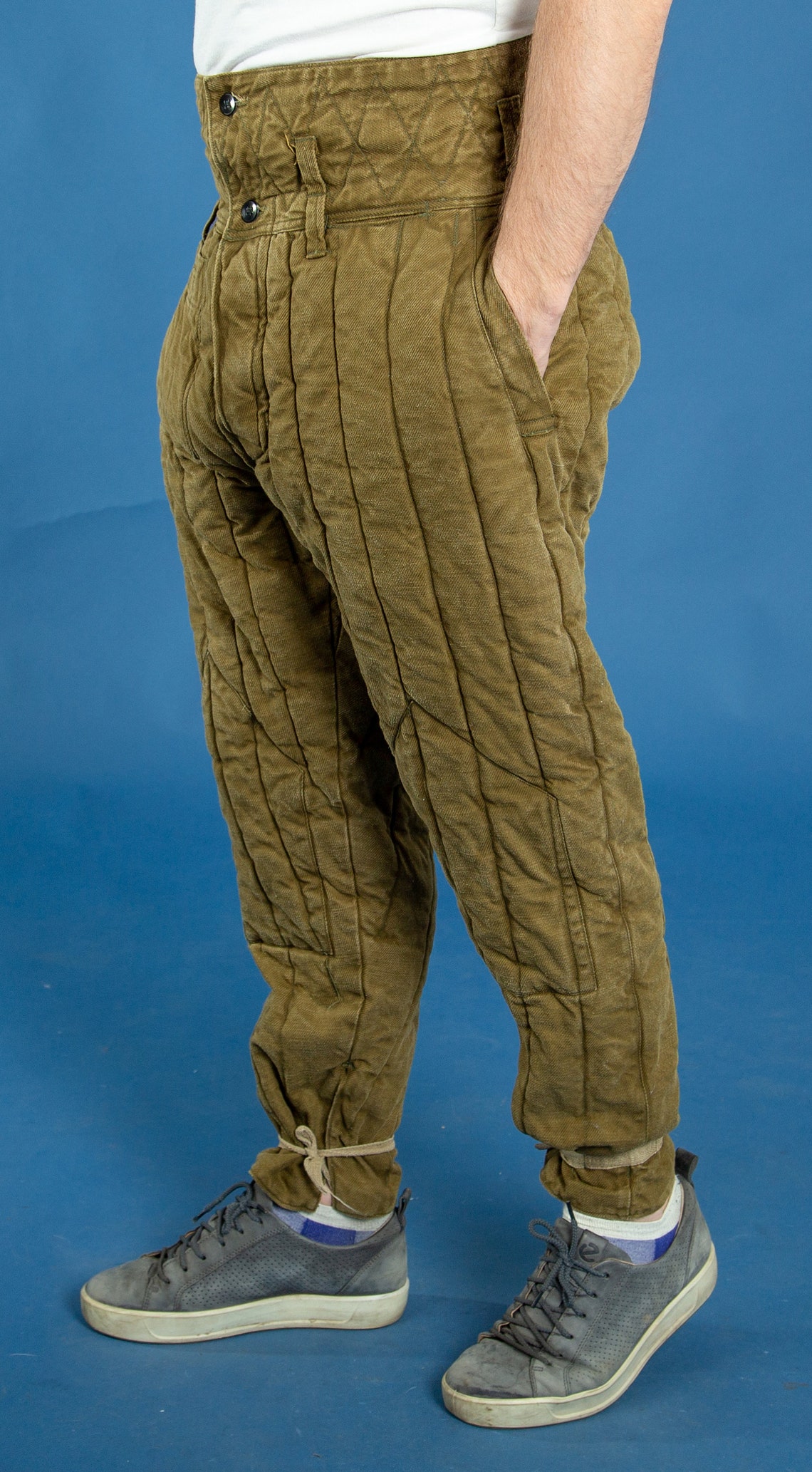 1970s Soviet Pants New MILITARY Winter Padded Uniform USSR Size S M L ...