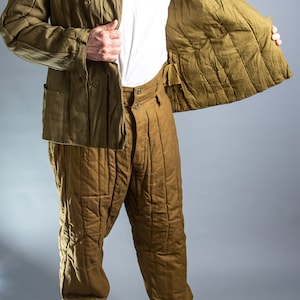 Fufaika + Pants Soviet MILITARY WW2 Winter Jacket UNIFORM Telogreika ...