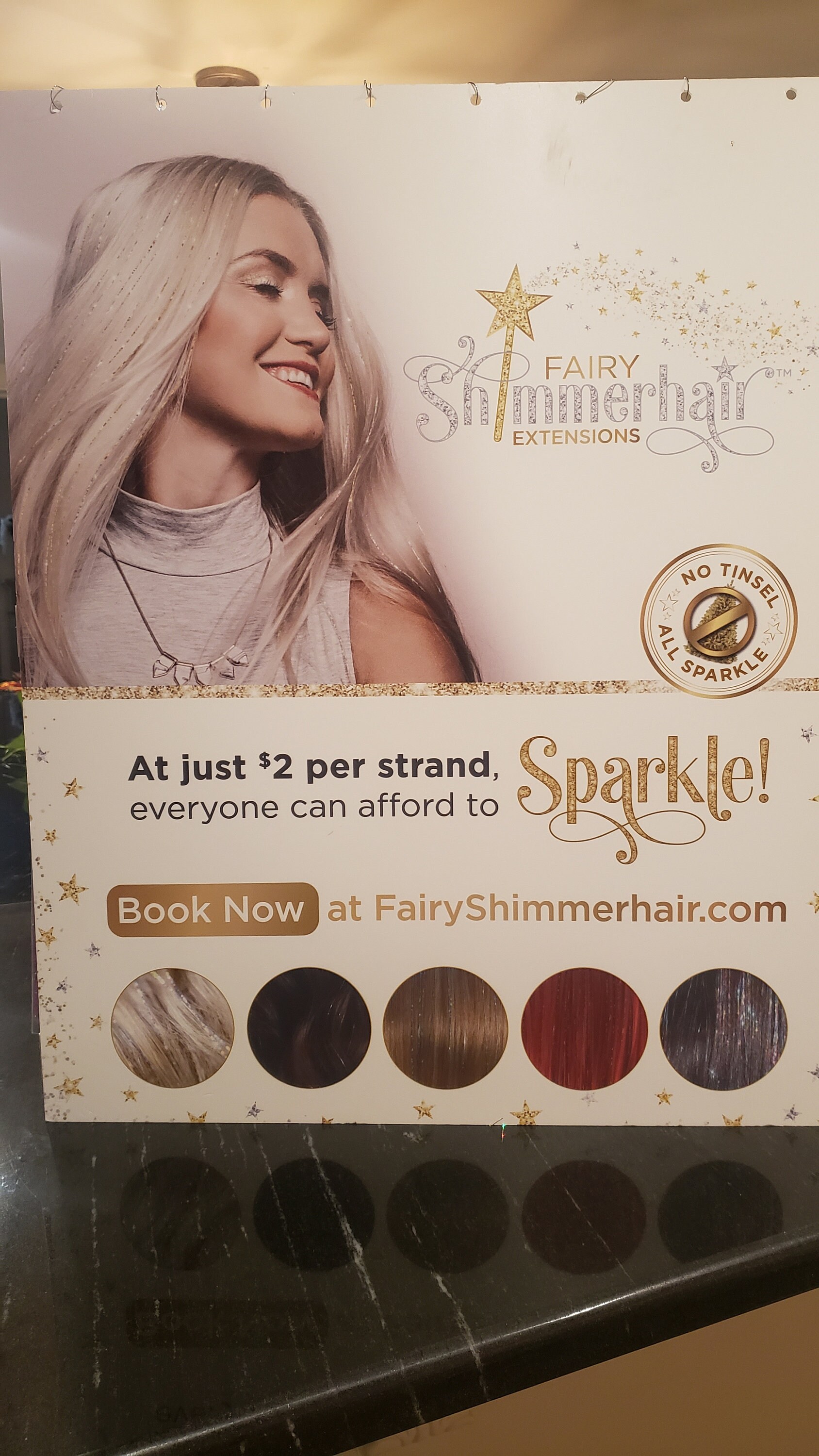 Fairy Hair Display Board With 16 Shades - Etsy