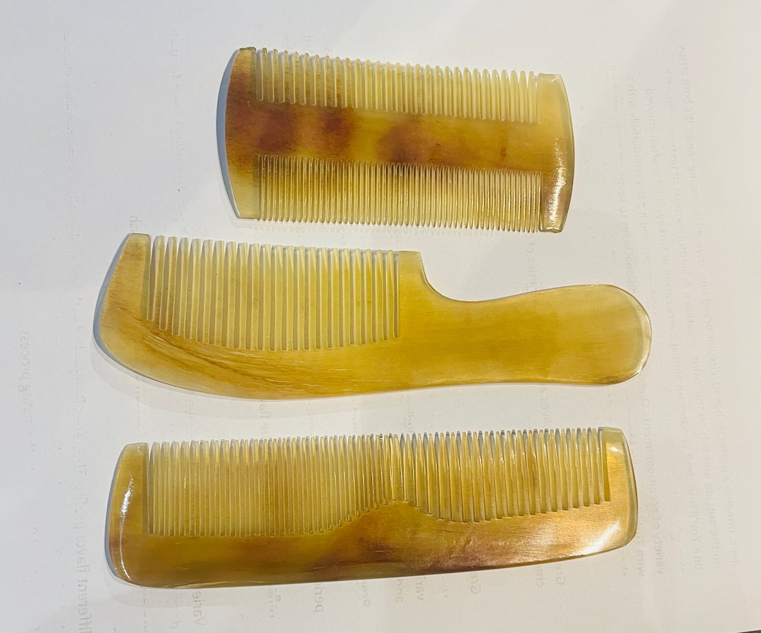 3 Buffalo Horn Combs. Handmade. Vintage Designs. Nice Gifts - Etsy