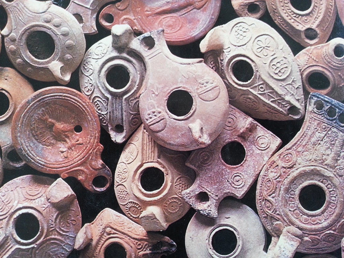 Menora Oil Lamp Anciant Jewish Artifacts Lost Biblical | Etsy