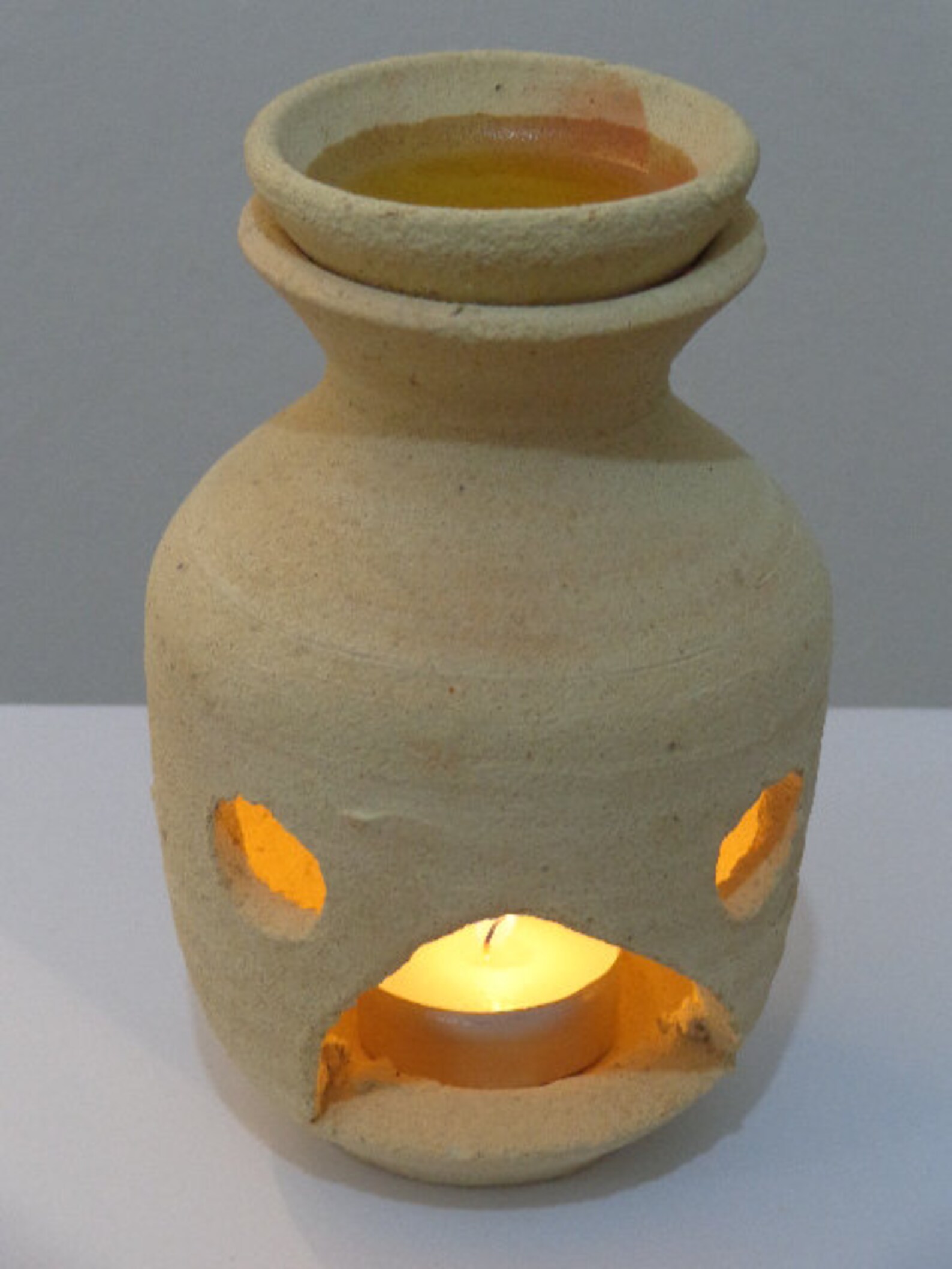 Yea Light Pottery Candle, Healing Candles, Spa Candles Light Pottery ...