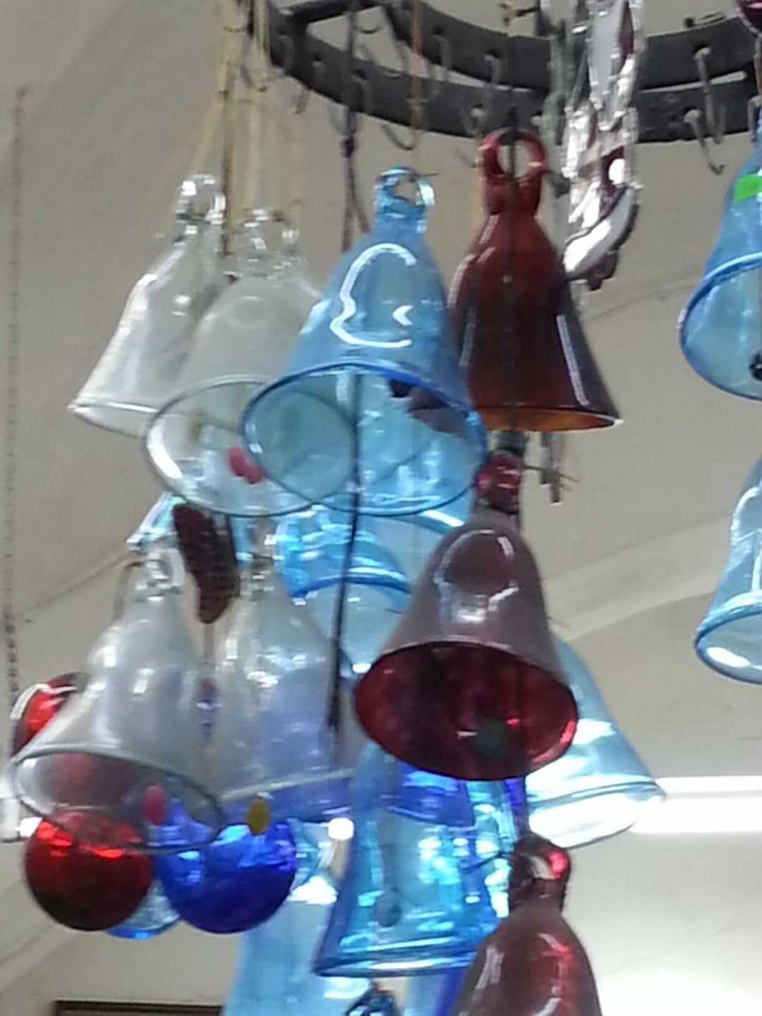 Jerusalem Turquoise 4 Glass Bell Gift, Blue Glass Bells, Home Decor ...