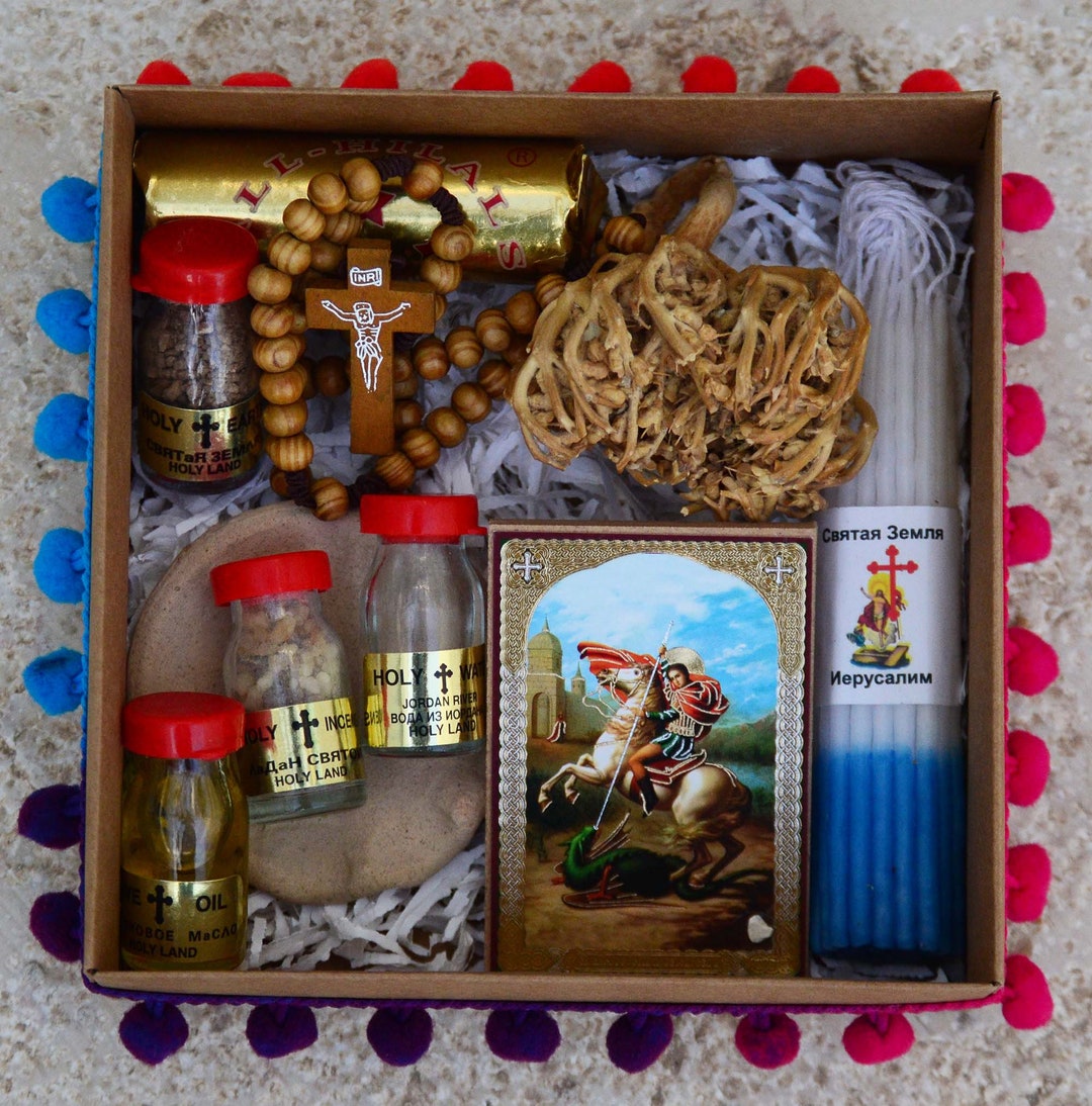 Christian Healing Gift Box, Saint George Gift Set, Christmas Gifts ...
