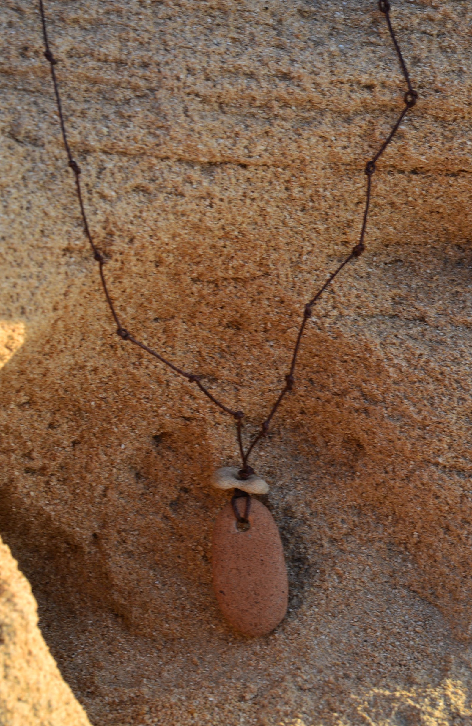 Ancient Pottery Shards Necklace, Ancient Jewelry Authentic Beach ...