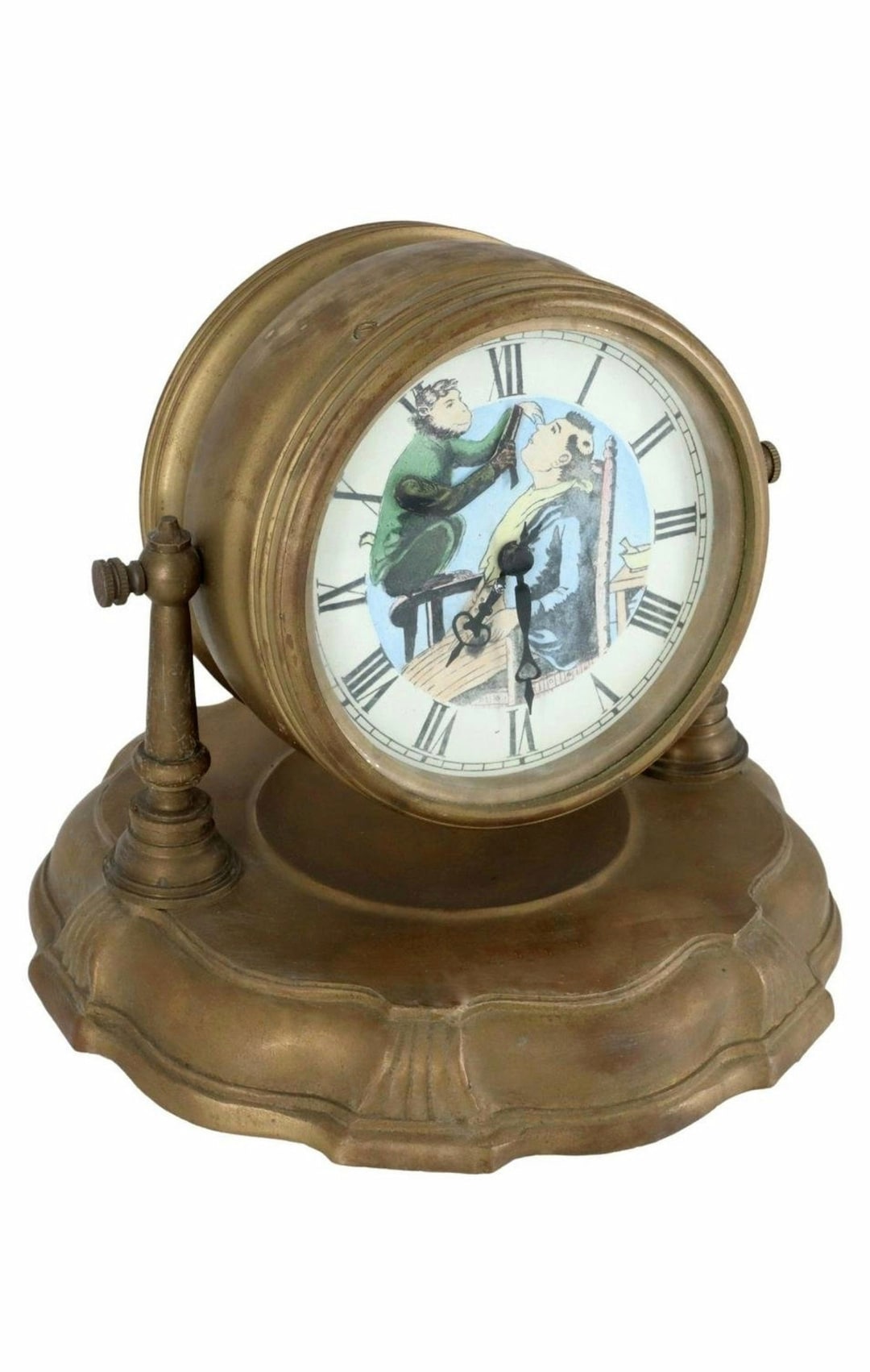 Antique Monkey Barber Animated Mechanical Novelty Clock - Etsy