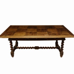 Antique French Henri II Medieval Renaissance Revival Oak Parquetry ...