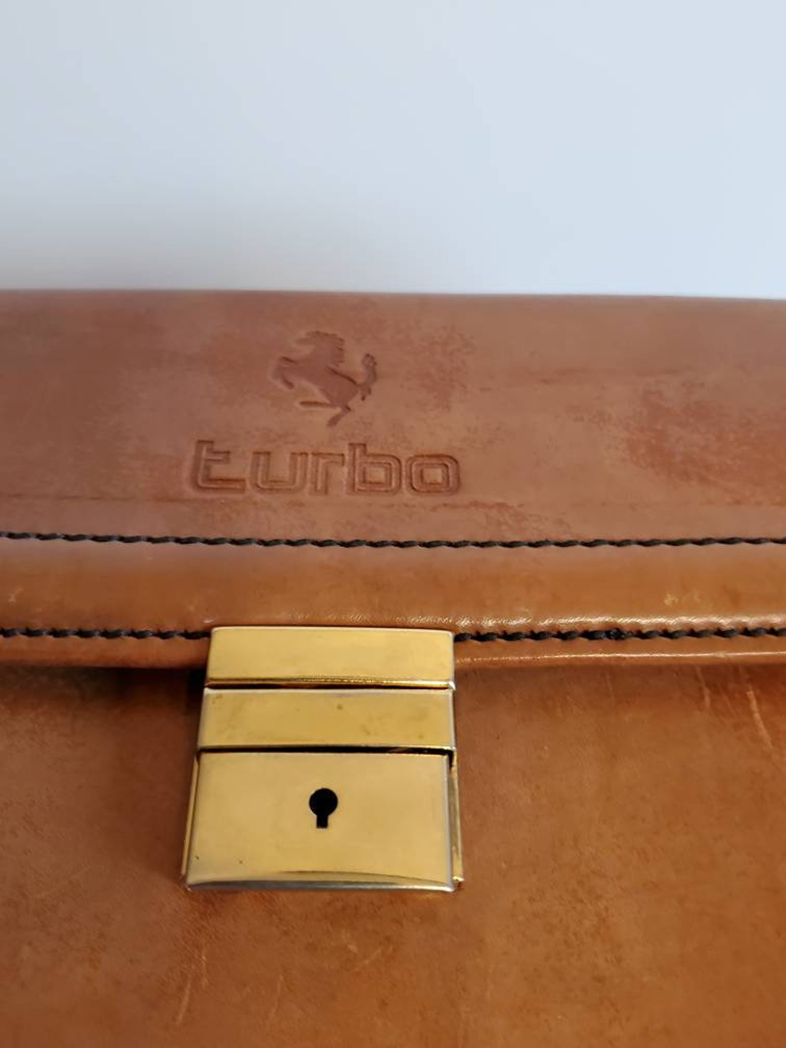 Rare Vintage Ferrari 208 Turbo Schedoni Italian Brown Leather - Etsy